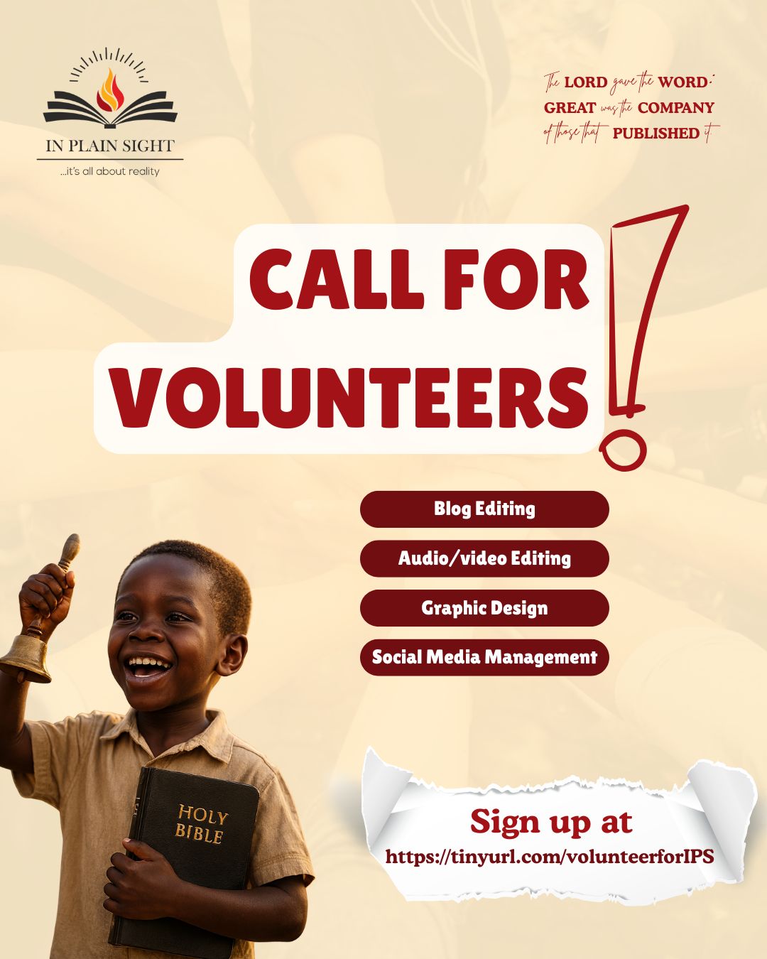 Fighting Temptations: Bread or Stone? (1) – In Plain Sight